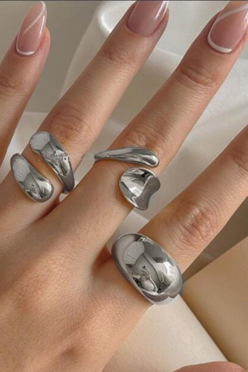 (SILVER & GOLD) 3 piece Open Ring Sets – Simply Me Boutique