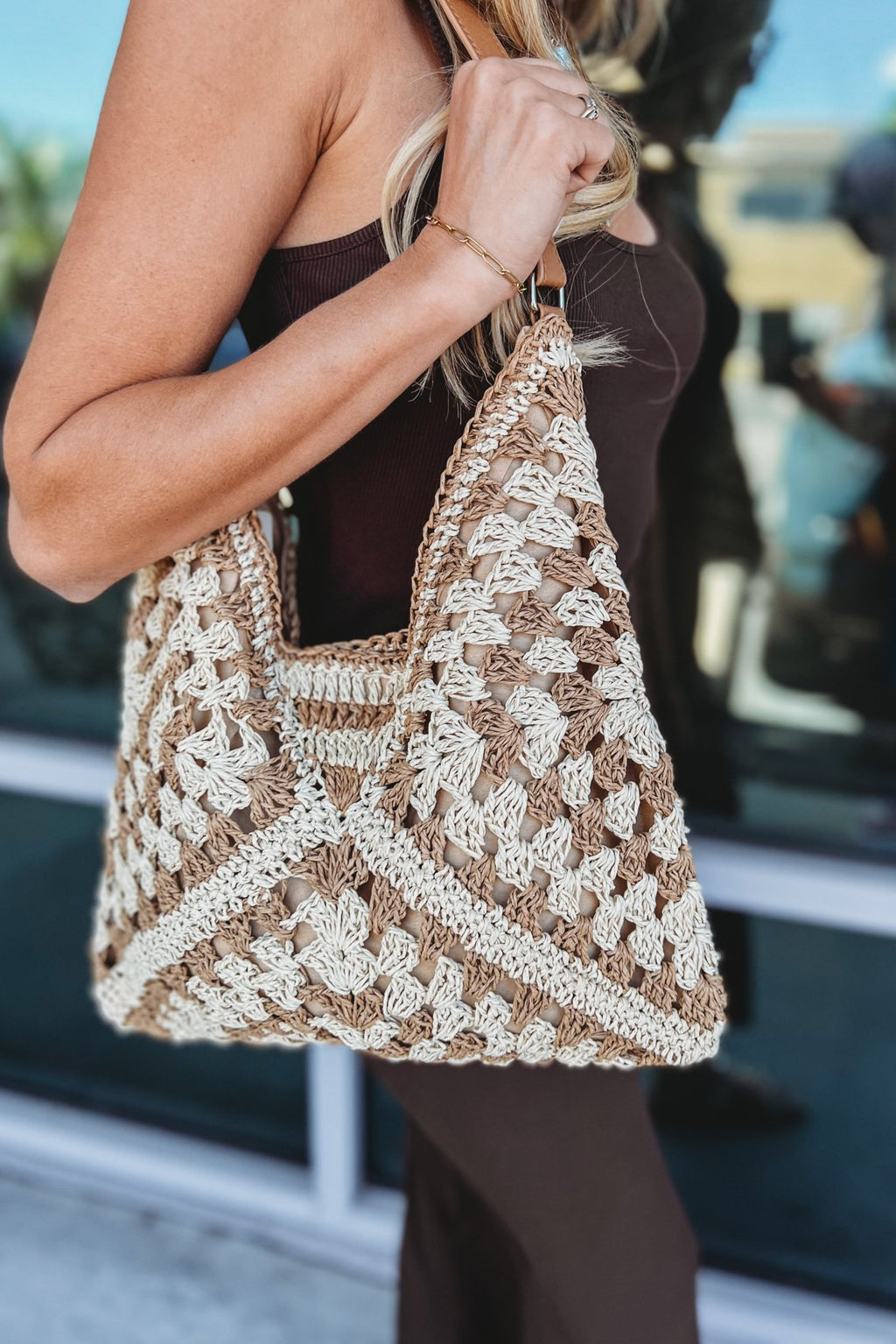 Vintage Straw Bucket Bag MORE COLORS! Simply Me Boutique